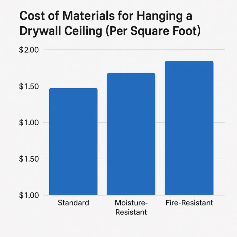 Cost To Hang and Finish Drywall Ceiling - Guide and Calculators