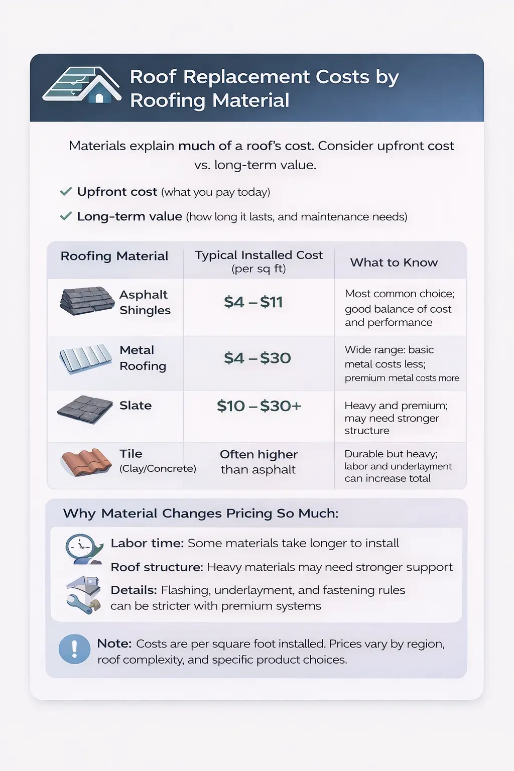 How Much Does a Roof Cost? - Roof Replacement Cost Calculator